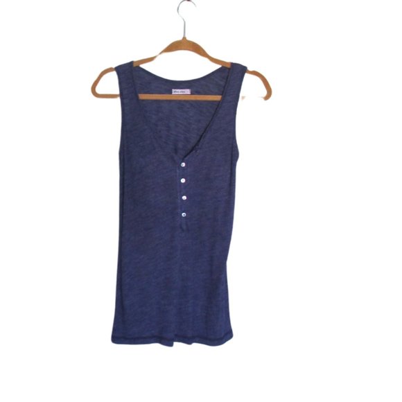Allen Allen | Tops | Allen Allen Sleeveless Half Button Tank | Poshmark